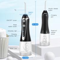 China Custom 5 Nozzles Ultrasonic Water Flosser with 300ml Tank and 40-140 PSI Pressure Modes for Oral Care for sale