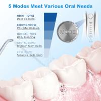 China IPX7 Ultrasonic Water Flosser 300ml Tank 2000mAh Battery Teeth Cleaner for sale