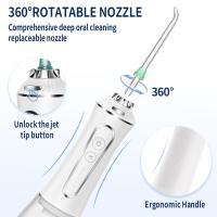 China 300ml Ultrasonic Portable Oral Irrigator 2500mAh Battery IPX7 Water Flosser for Teeth Cleaning OEM ODM for sale