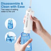 China 300ml Handheld Portable Water Flosser IPX7 Waterproof Oral Irrigator 2500mAh Rechargeable Tooth Cleaner for sale