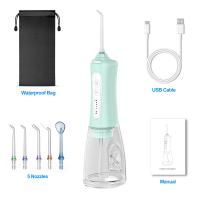 China Ultrasonic Water Flosser 300ml Tank 2500mAh Battery IPX7 Waterproof Oral Irrigator for sale