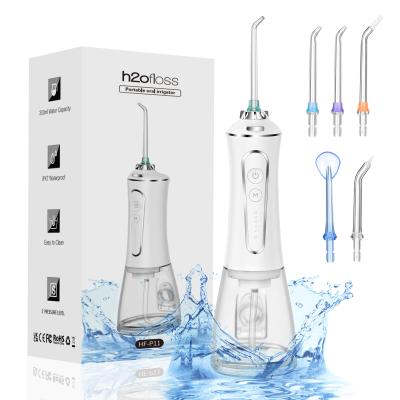 China 2500mAh Lithium Battery Ultrasonic Water Flosser 300ml Cordless Dental Oral Irrigator for sale