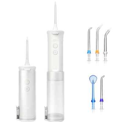 China PC Portable Water Flosser with 5 Pressure Modes 30-110 PSI and 200ml Tank Gravity Ball Design for sale