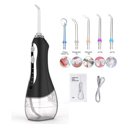 China Cordless Plus Portable Water Flosser Oral Irrigator with 300ml Tank and 2500mAh Battery - 3 Pressure Modes IPX7 Waterproof for sale