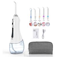China Cordless Express Portable Water Flosser with 300ML Tank, 2500mAh Battery & 3 Pressure Modes - White Rechargeable Dental Irrigator for sale