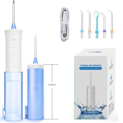 China 5 Mode Portable Oral Irrigator with 200ml Tank and 2500mAh Battery - Adjustable 30-110 PSI Water Flosser for sale