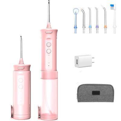 China Portable ABS Water Flosser 200ml Cordless Oral Irrigator 5 Mode Teeth Cleaner for sale