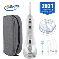 China IPX7 Waterproof Travel Water Flosser 300ml Tank 5 Pressure Levels 2500mAh for sale