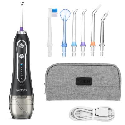 China Portable Electric Water Dental Flosser 300ml 2500mAh 5 Modes IPX7 Oral Irrigator for sale