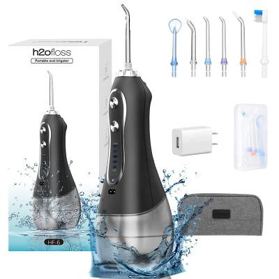 China Cordless Water Flosser Dental Oral Irrigator 300ML 6 Modes Portable Travel Teeth Cleaner for sale