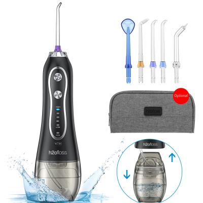 China USB Charged Travel Water Flosser 300ml Tank IPX7 Waterproof Oral Irrigator 2500mAh for sale
