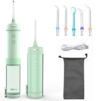 China HF-10 Rotatable Water Flosser with 200ml Tank & 40-110 PSI Pressure - IPX7 Waterproof Dental Care for sale