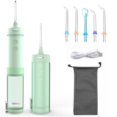 China HF-10 Rotatable Water Flosser with 200ml Tank & 40-110 PSI Pressure - IPX7 Waterproof Dental Care for sale