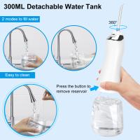 China HF-6P Water Flosser with 2000mAh Battery and 300ml Tank - 5 Pressure Modes IPX7 Waterproof Oral Irrigator for sale