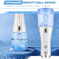 China IPX7 Waterproof Cordless Water Flosser with 300ml Tank and 2500mAh Battery - 5 Pressure Modes 40-140 PSI for sale