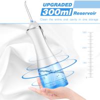 China IPX7 Waterproof Cordless Water Flosser with 300ml Tank and 2500mAh Battery - 5 Pressure Modes 40-140 PSI for sale