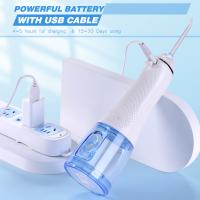 China IPX7 Waterproof Cordless Water Flosser with 300ml Tank and 2500mAh Battery - 5 Pressure Modes 40-140 PSI for sale