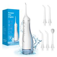 China 300ML 4-in-1 Dental Water Flosser with 2000mAh Battery and 40-110PSI Pressure for Complete Oral Care for sale