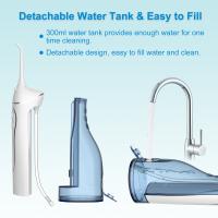 China Portable Dental Water Flosser with 300ML Tank and 2000mAh Battery - Cordless Rechargeable Oral Irrigator with 4 Cleaning Modes for sale