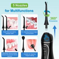 China CE FDA Certified Electric Water Flosser 300ML Tank 2500mAh Battery Oral Irrigator for Teeth Braces for sale