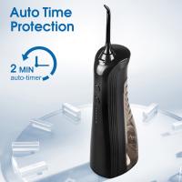 China Custom Logo Water Flosser 185ML 1200-1400 Times/Min Pulse Frequency Oral Irrigator for sale