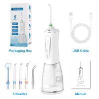 China Custom Water Flosser Oral Irrigator 300ml Tank IPX7 Waterproof 5 Modes Home Use for sale