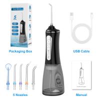 China 2500mAh Cordless Water Flosser 300ML Tank Travel Dental Irrigator for sale