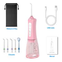 China Cordless Water Flosser Teeth Cleaner 300ML IPX7 Waterproof Dental Irrigator with UV Sterilization for sale