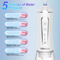 China Cordless Water Flosser Teeth Cleaner 300ML IPX7 Waterproof Dental Irrigator with UV Sterilization for sale