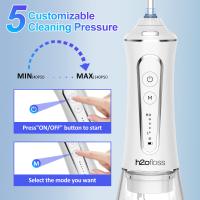 China Cordless Water Flosser Teeth Cleaner 300ML IPX7 Waterproof Dental Irrigator with UV Sterilization for sale