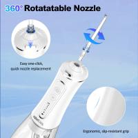 China Cordless Water Flosser Teeth Cleaner 300ML IPX7 Waterproof Dental Irrigator with UV Sterilization for sale
