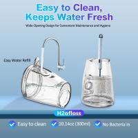 China Cordless Water Flosser Teeth Cleaner 300ML IPX7 Waterproof Dental Irrigator with UV Sterilization for sale