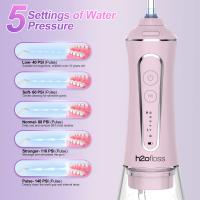China Custom Logo Cordless Water Dental Flosser 300ml IPX7 Oral Irrigator 40-110PSI for sale