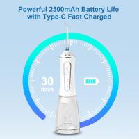 China IPX7 Cordless Water Flosser 300ml Rechargeable Dental Cleaner 40-110PSI for sale