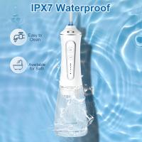 China IPX7 Cordless Water Flosser 300ml Rechargeable Dental Cleaner 40-110PSI for sale