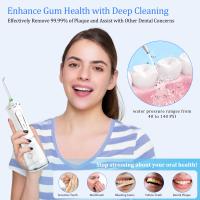 China Cordless Water Flosser 300ML IPX7 Portable Oral Irrigator 2500mAh Battery for sale