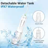 China Cordless Water Flosser 300ML IPX7 Portable Oral Irrigator 2500mAh Battery for sale