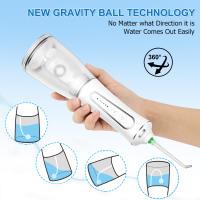 China Cordless Water Flosser 300ML IPX7 Portable Oral Irrigator 2500mAh Battery for sale