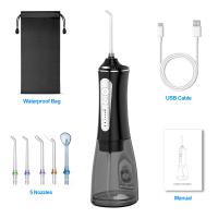 China Rechargeable Electric Dental Flosser 300ML Water Tank 40-110PSI Adjustable Pressure for sale