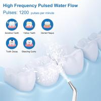 China 300ml Cordless Rechargeable Oral Water Flosser 40-110PSI Adjustable Pressure for Tartar Removal and Teeth Whitening for sale