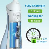 China Cordless Dental Water Flosser 300ml Portable Oral Irrigator 4 Modes Rechargeable for sale