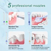 China OEM Collapsible Portable Oral Dental Irrigator 185ML Water Tank 21W Teeth Clean Water Flosser for Travel for sale
