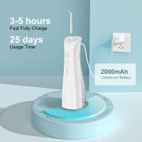China Cordless Water Flosser 4 Modes 185ML Portable Oral Irrigator IPX7 Waterproof OEM for sale