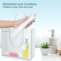 China Cordless Water Flosser 4 Modes 185ML Portable Oral Irrigator IPX7 Waterproof OEM for sale