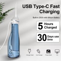 China ABS Plastic Cordless Water Flosser with 140psi Pressure & IPX7 Waterproof for Professional Teeth Cleaning for sale