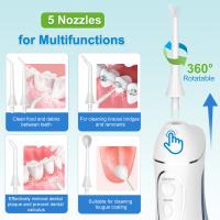 China ABS Plastic Cordless Water Flosser with 140psi Pressure & IPX7 Waterproof for Professional Teeth Cleaning for sale