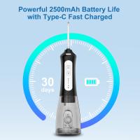 China High Pressure Water Dental Flosser with 300ml Tank, 5 Modes & 2500mAh Battery - Portable Oral Irrigator for sale