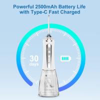 China Type C Charging Cordless Water Flosser with 300ML Tank and 40-110PSI Adjustable Pressure for Professional Oral Care for sale