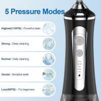 China Professional Dental Water Flosser with 40-110 PSI Adjustable Pressure and 300ML Water Tank Capacity for sale