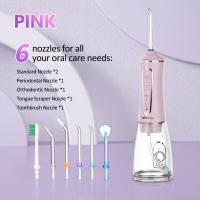 China 5 Mode Electric Water Flosser Dental Irrigator 400ml IPX7 Portable with 2500mAh Battery for sale